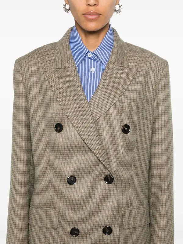 Pinko Check-pattern Blazer - Neutrals