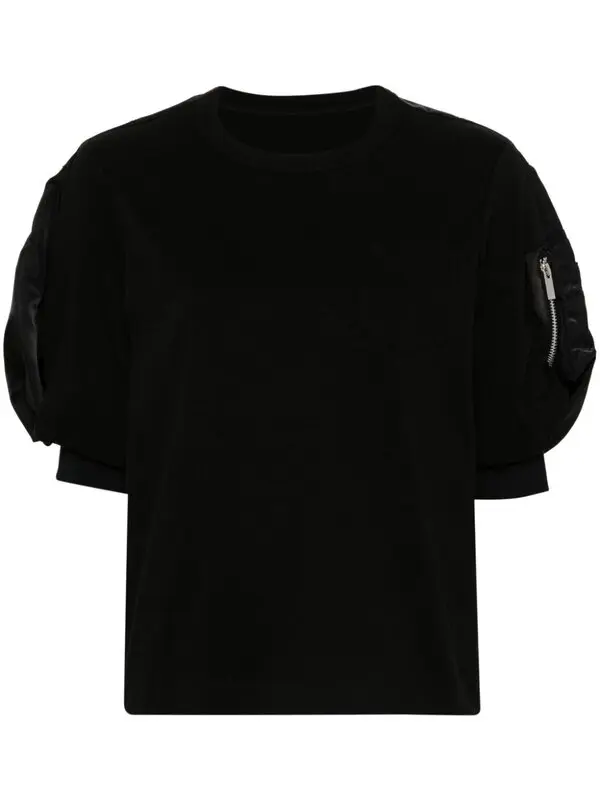 Sacai Cotton Jersey T-shirt - Black