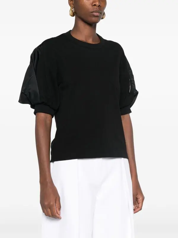 Sacai Cotton Jersey T-shirt - Black