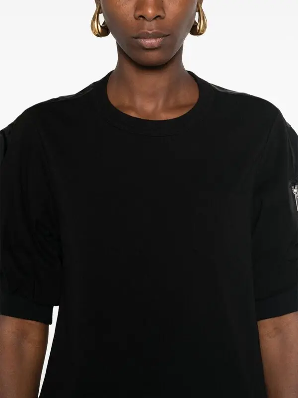 Sacai Cotton Jersey T-shirt - Black