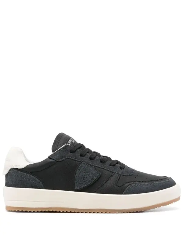 Philippe Model Logo-patch Sneakers - Black