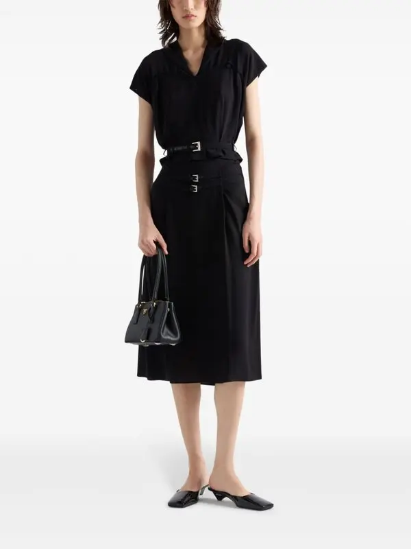 Prada Sablé Midi Skirt