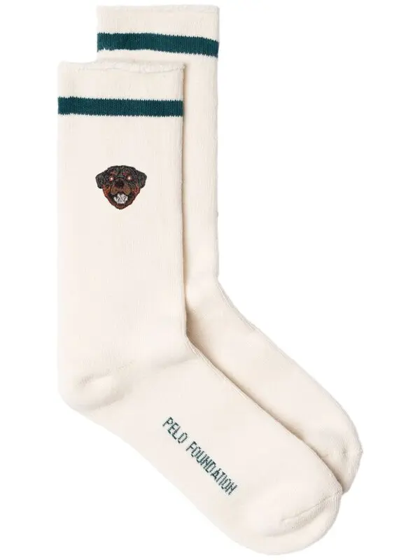 PELO FOUNDATION Rottweiler Socks - White