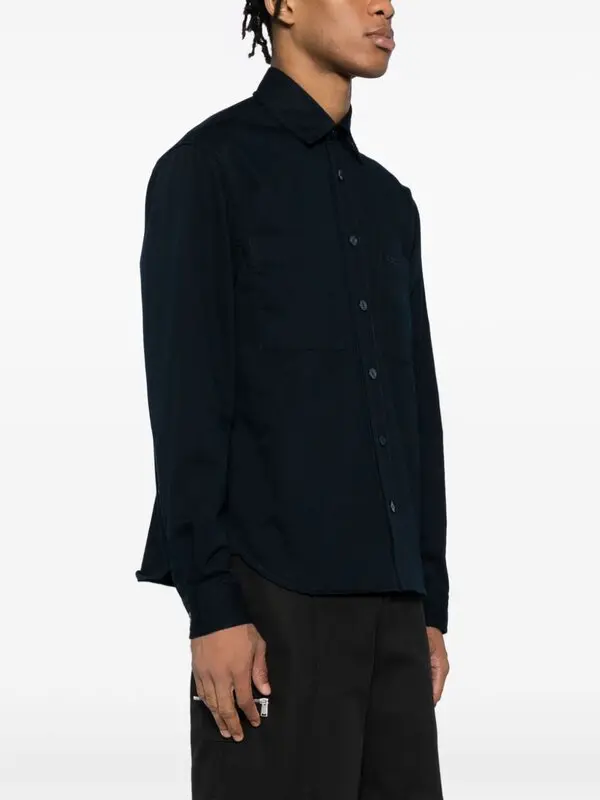 BOSS Logo-embroidered Cotton Shirt
