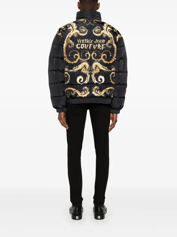 Versace Logo-print Padded Jacket