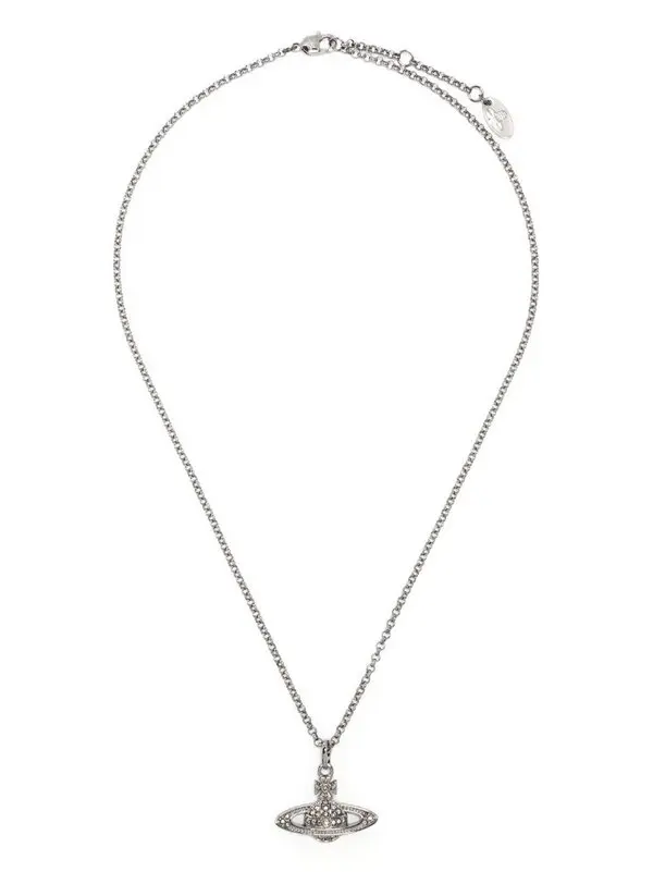 VIVIENNE WESTWOOD Mini Bas Relief Pendant Necklace - Silver