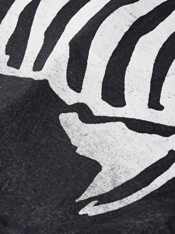 Kapital Kountry Printed Denim Tote Bag - Black | Editorialist