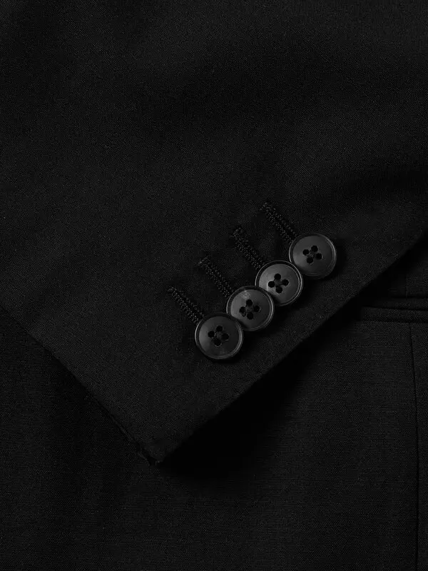SAMAN AMEL Slim-fit Wool, Mohair And Linen-blend Suit Jacket