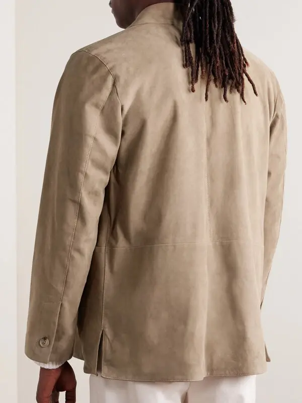 SAMAN AMEL Suede Chore Jacket