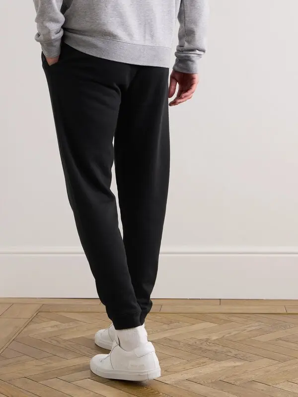 Derek Rose Quinn 1 Tapered Cotton And Modal-blend Jersey Sweatpants - Black