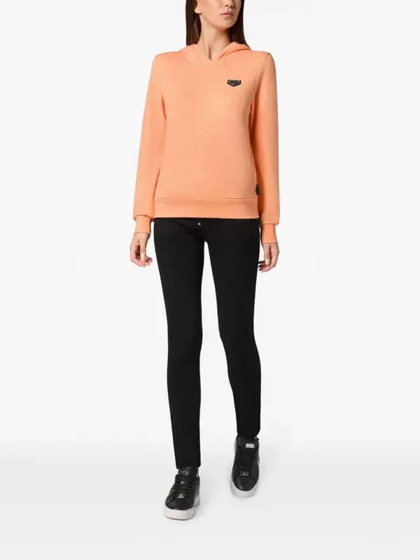 Philipp Plein Logo-plaque Hoodie - Orange