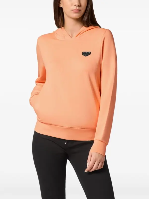 Philipp Plein Logo-plaque Hoodie - Orange