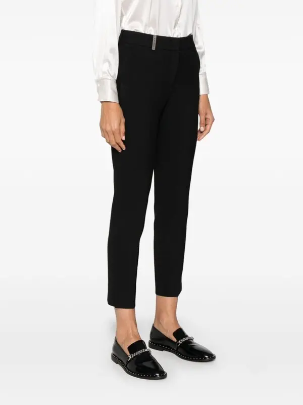 Peserico Pressed-crease Trousers - Black