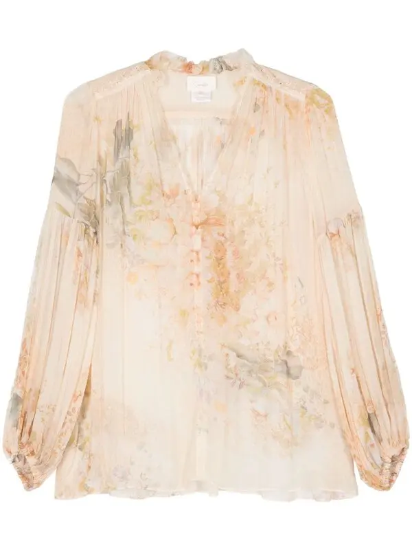 Camilla Floral-print Blouse