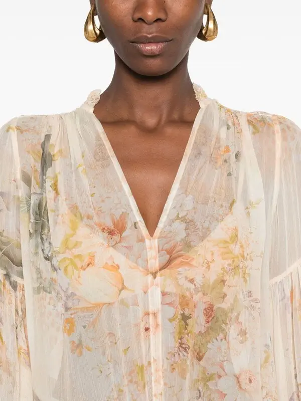 Camilla Floral-print Blouse