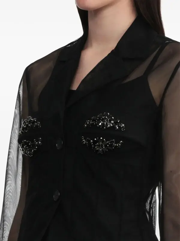 Simone Rocha Crystal-embellished Shirt
