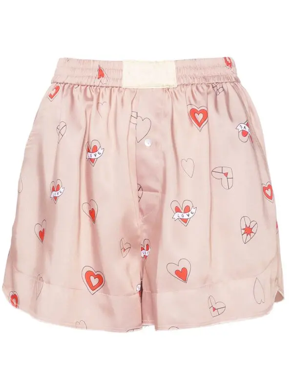 PARLOR Glam Printed Shorts