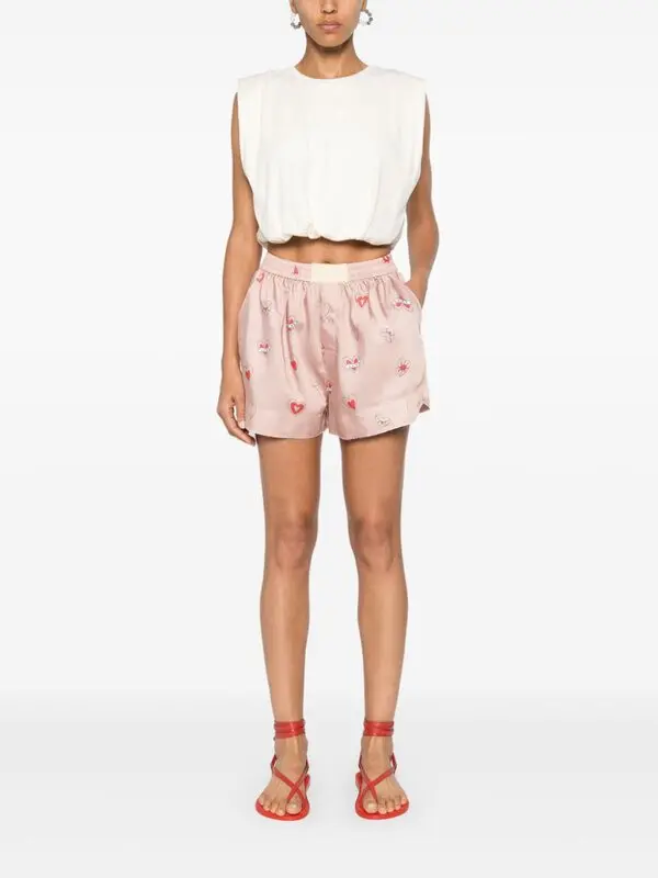 PARLOR Glam Printed Shorts