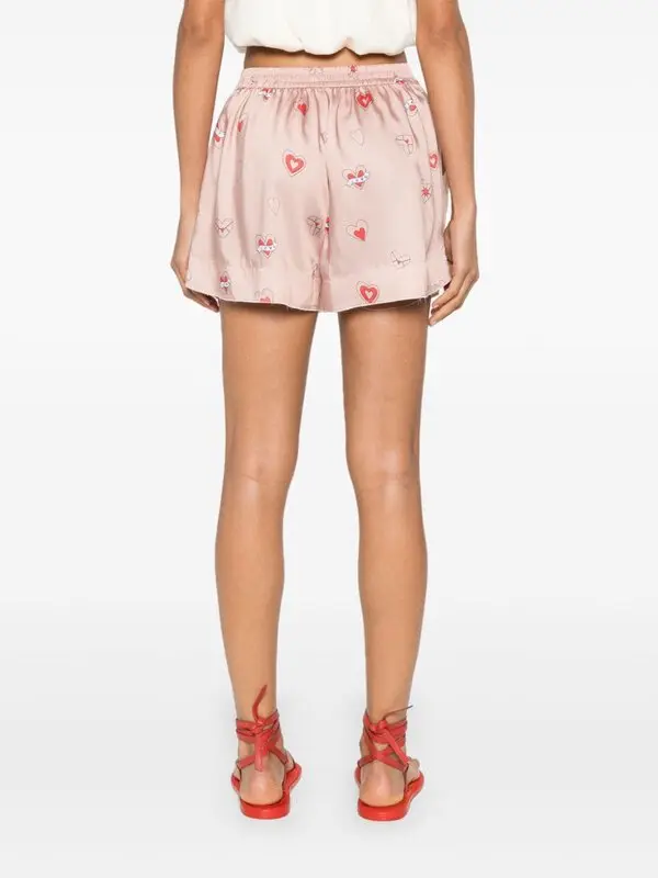 PARLOR Glam Printed Shorts