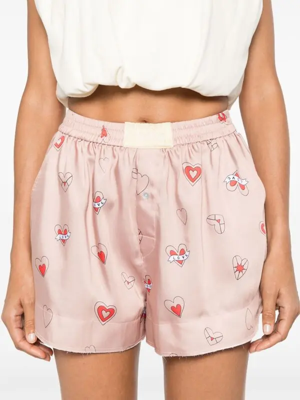 PARLOR Glam Printed Shorts