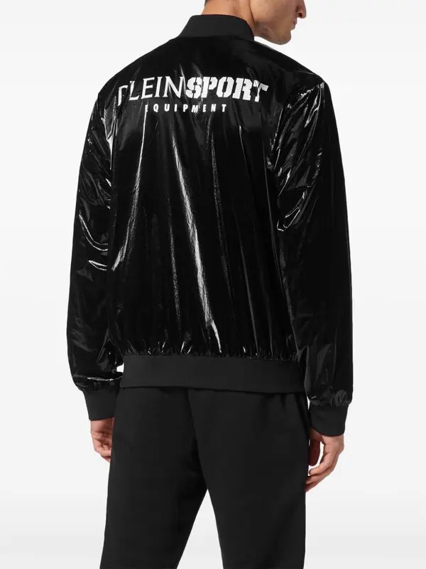 PLEIN SPORT Crinkle Bomber Jacket