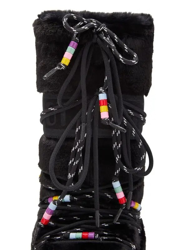 Moon Boot Icon Faux-fur Snow Boots - Black