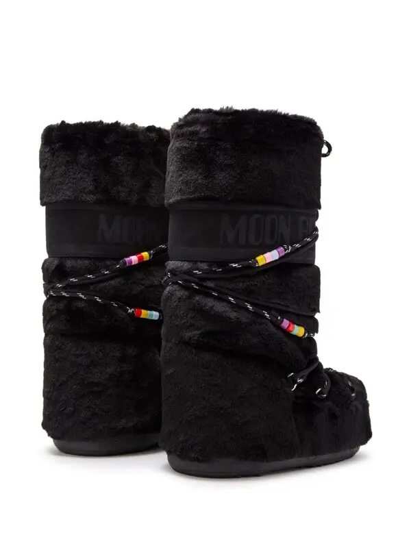Moon Boot Icon Faux-fur Snow Boots - Black