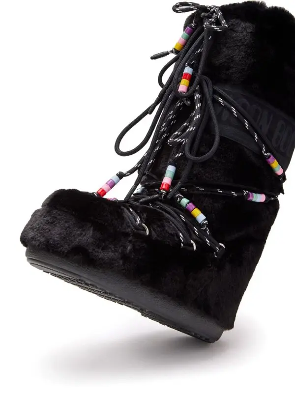 Moon Boot Icon Faux-fur Snow Boots - Black