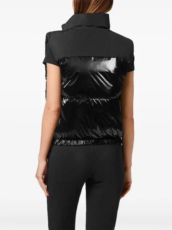 PLEIN SPORT Logo-print Quilted Gilet