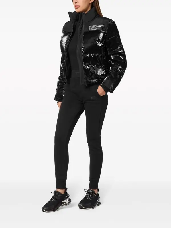 PLEIN SPORT Logo-print Puffer Jacket