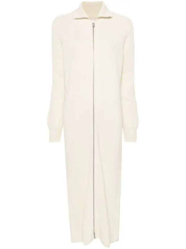 JIL SANDER Ribbed-knit Maxi Dress