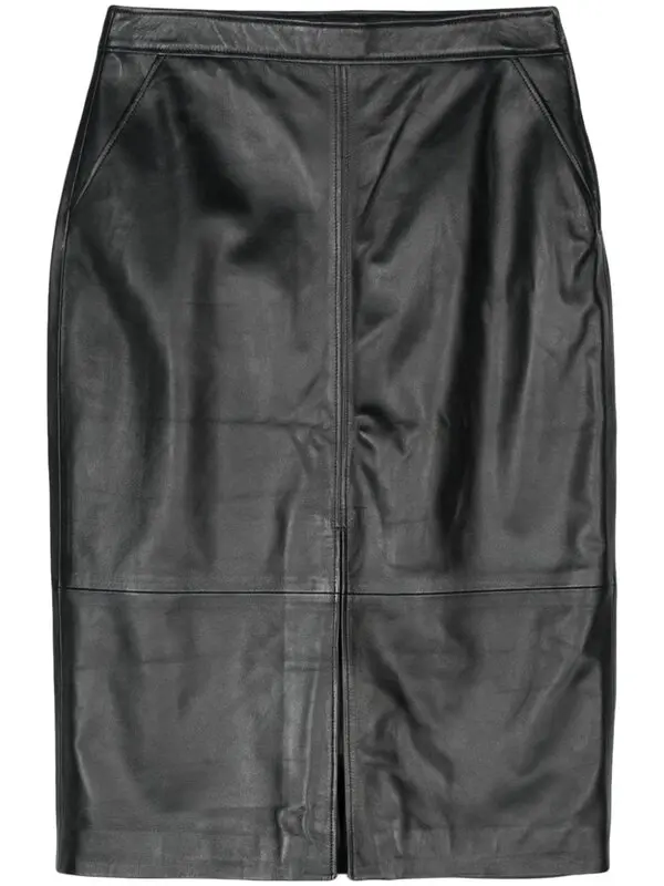 ARMA Arkina Mid-length Leather Skirt