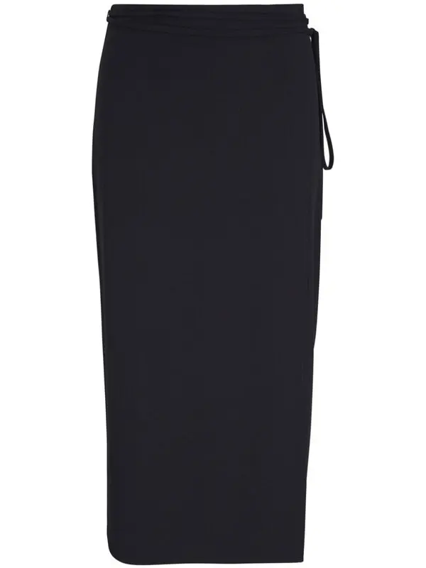 Vince Tie-fastening Wrap Midi Skirt