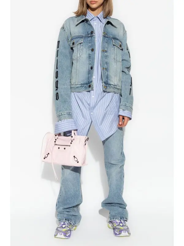 Balenciaga Washed Denim Trucker Jacket