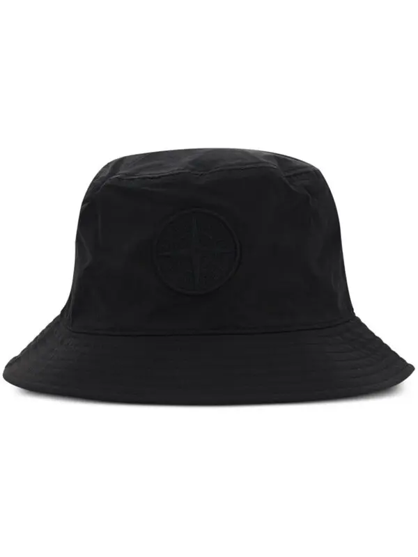 Stone Island Compass Bucket Hat - Black