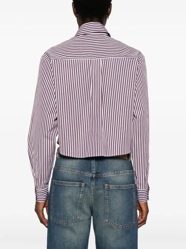 Isabel Marant Étoile Fleora Striped Cotton Poplin Shirt - Neutrals