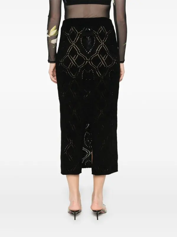 TWINSET Pointelle-knit Skirt