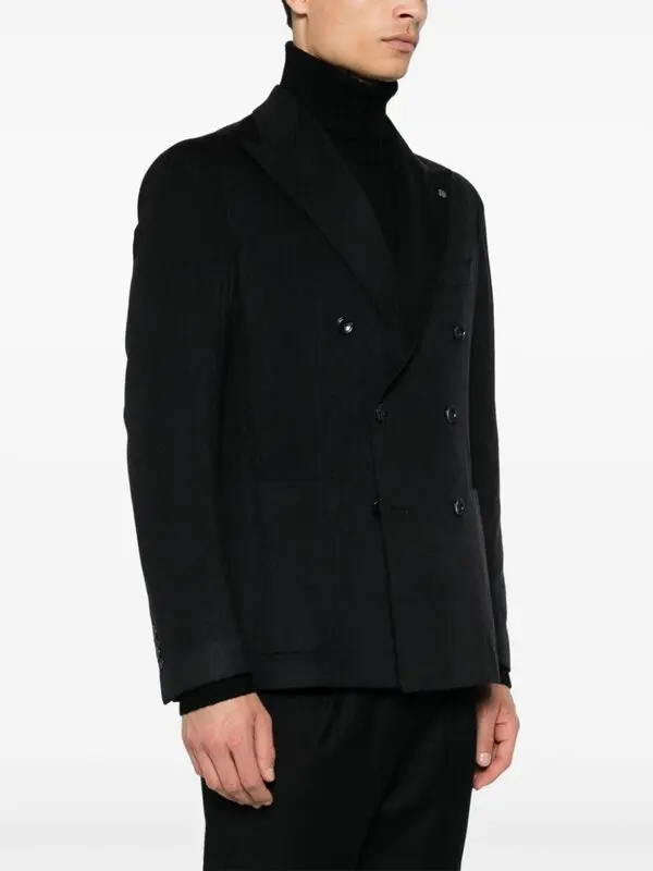 Tagliatore Montecarlo Double-breasted Cashmere Blazer