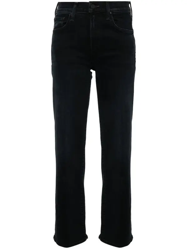 MOTHER The Mid Rise Zip Rambler Ankle Jeans - Blue