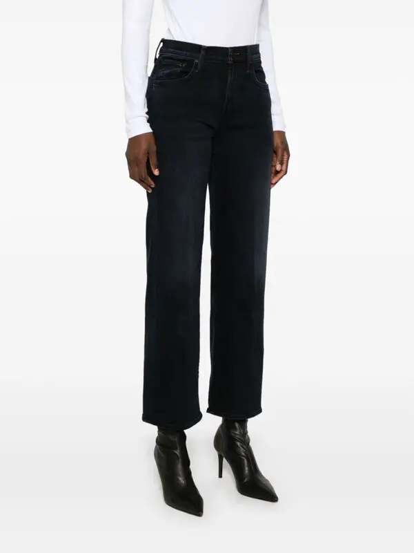 MOTHER The Mid Rise Zip Rambler Ankle Jeans - Blue