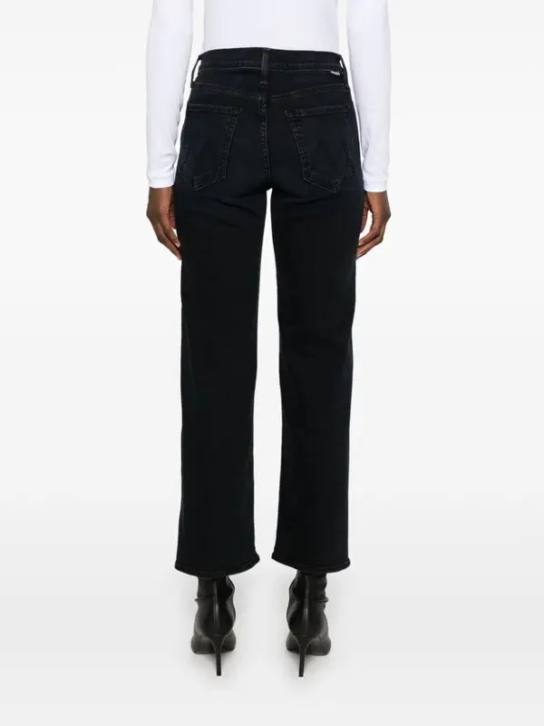 MOTHER The Mid Rise Zip Rambler Ankle Jeans - Blue