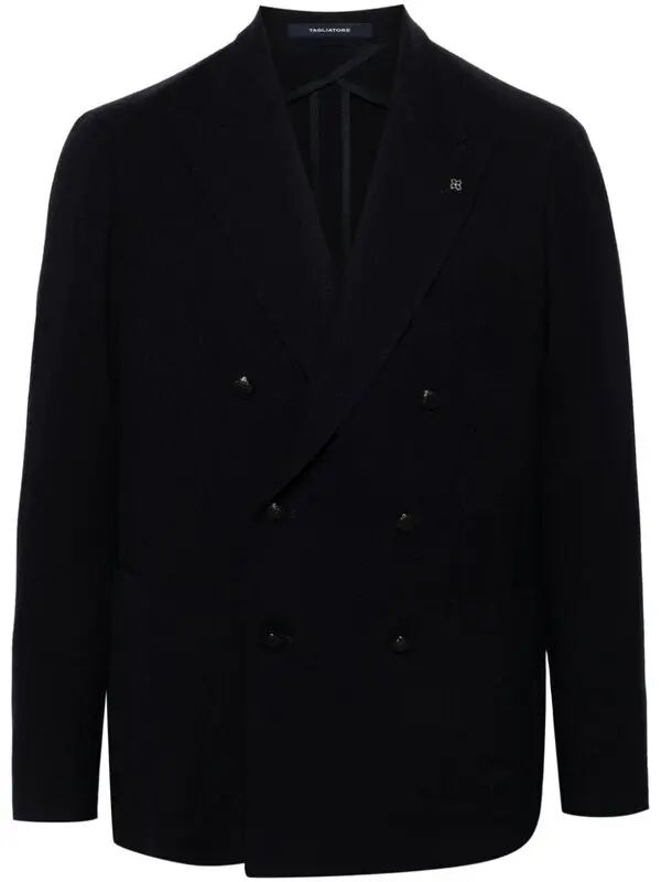 Tagliatore Double-breasted Blazer - Blue