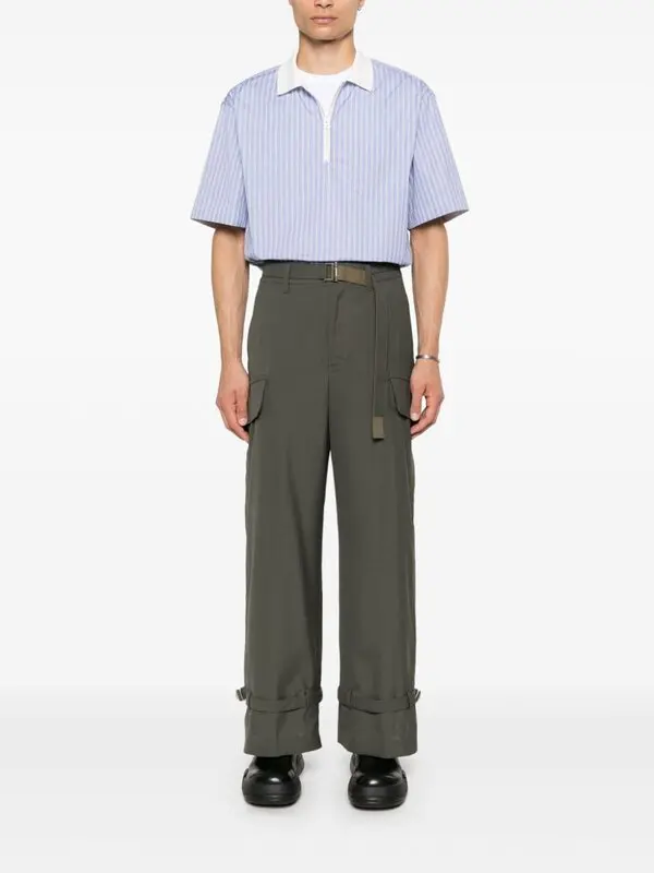 Sacai Wide-leg Cargo Trousers