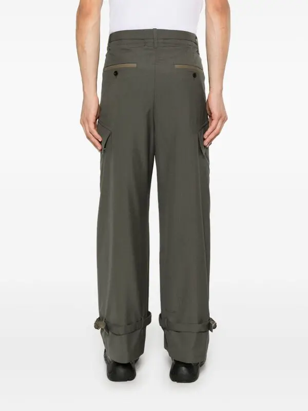 Sacai Wide-leg Cargo Trousers