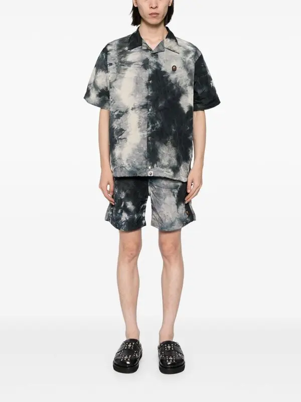 A BATHING APE Tie-dye Short-sleeve Shirt