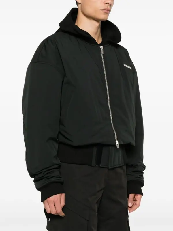 Heliot Emil Logo-Plaque Bomber Jacket In Black - 12% Off 