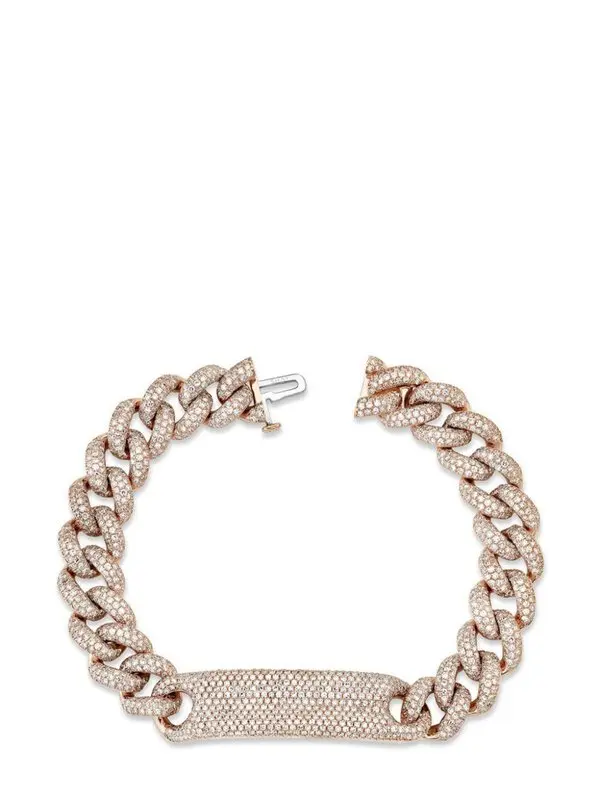 Shay 18kt Rose Gold Diamond Essential Bracelet - Pink