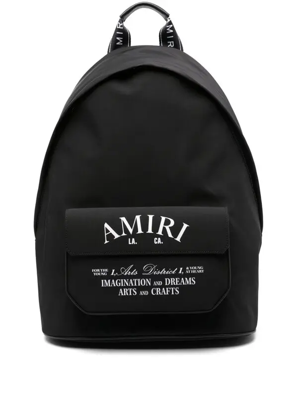 Amiri Logo-print Backpack - Black