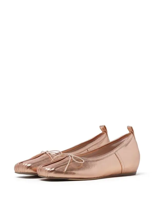 Simone Rocha Pleated Ballerina Shoes - Pink
