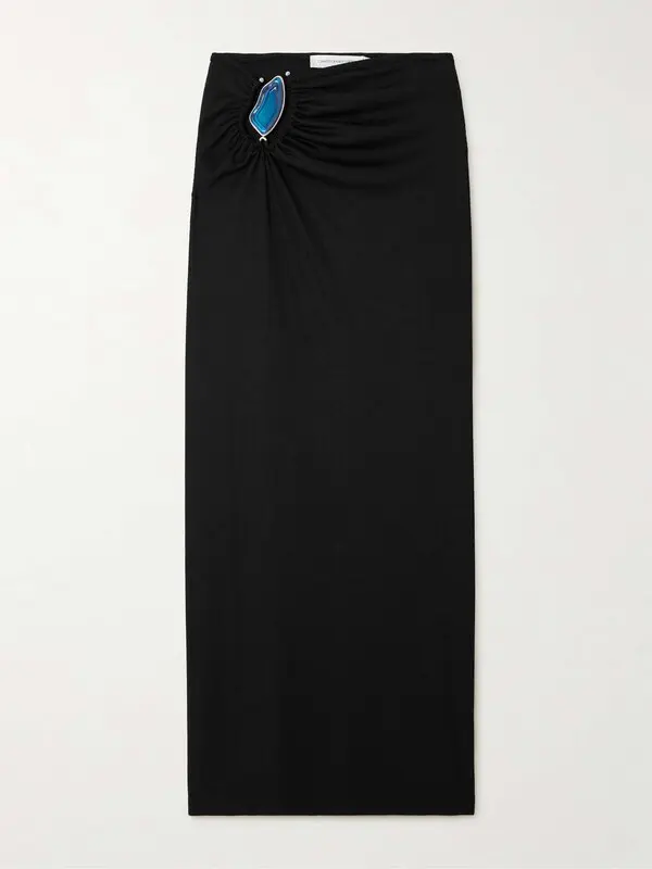 Christopher Esber Moodstone Embellished Maxi Skirt